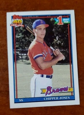1991 Topps Chipper Jones RC #333 | eBay