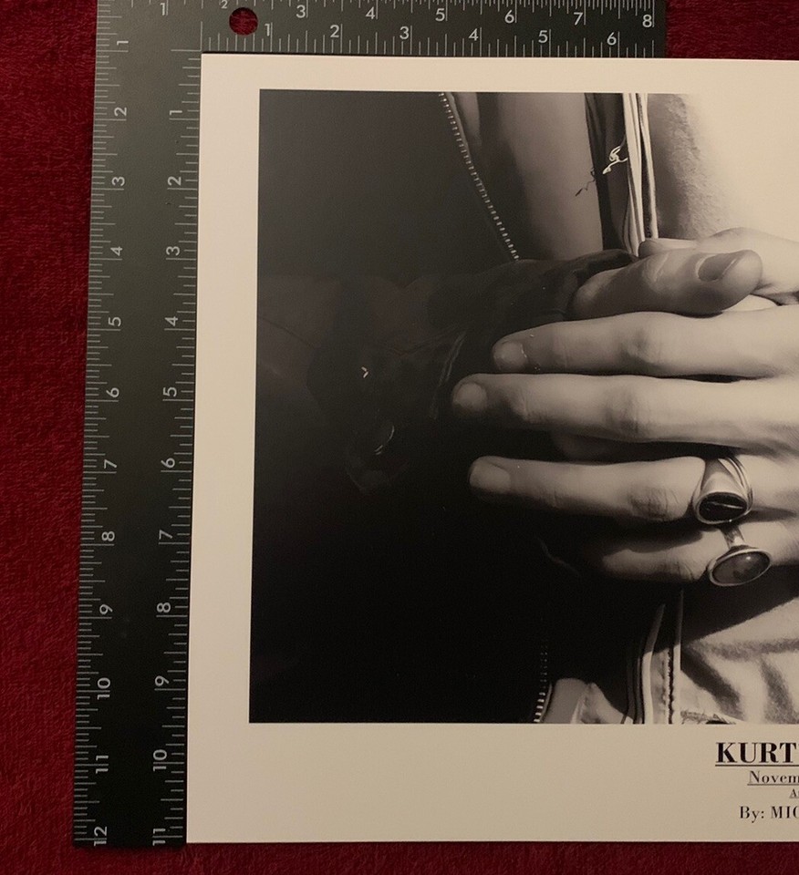 KURT COBAIN HANDS 11x17” B&W Portrait: MICHAEL STIPE NIRVANA 1993 ...