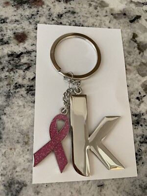 Letter k Keychain Breast Cancer Awareness | eBay