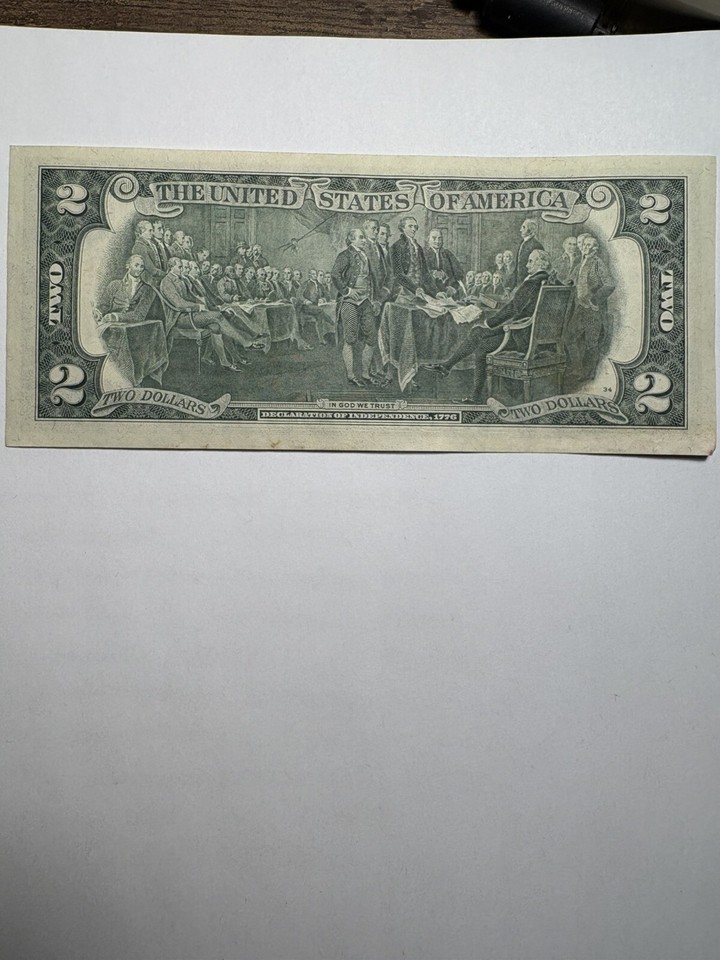 First Day Issue Stamped Two Dollar Bill Crisp Uncirculated. Free ...