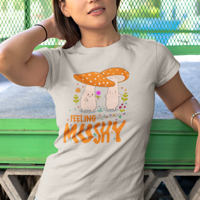Feeling Mushy T-Shirt Top Tee - Mushroom Toadstool Fairycore Mystical ...