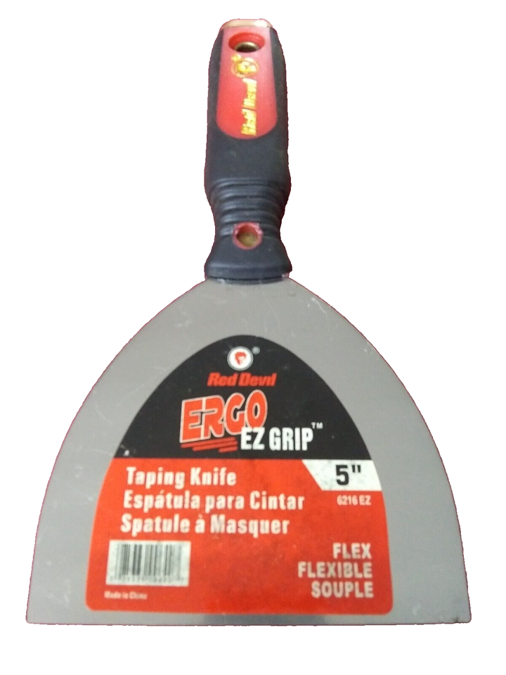 Red Devil 5" EZ Grip Flex Taping Knife - Model #6216EZ METAL BLADE | eBay
