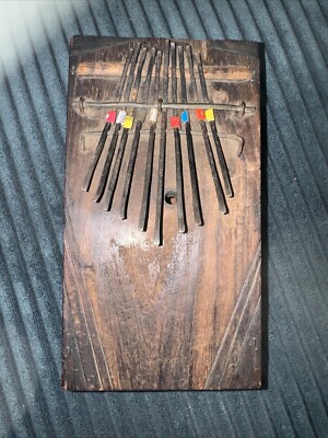 RARE Antique African Old Kalimba Piano Wood Thumb Piano Folk Art | eBay