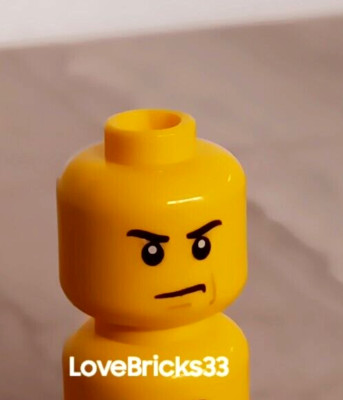 New LEGO Unisex Head Smile Line Chin Stern Look Expression Dad Mom ...