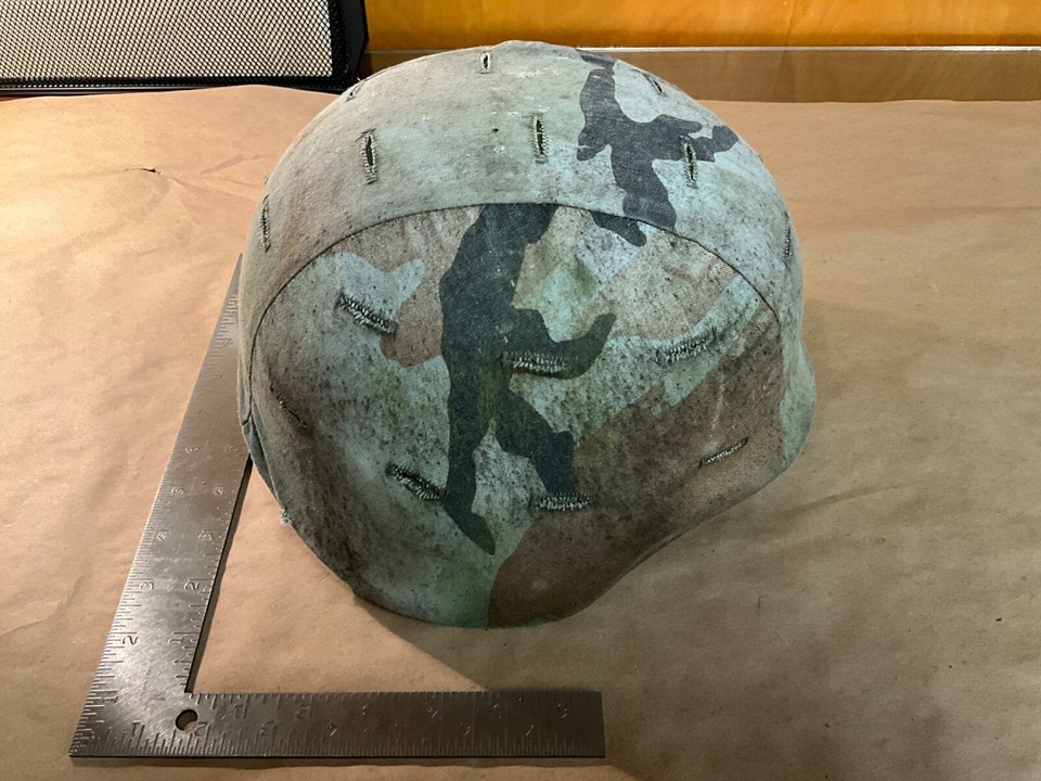 US ARMY GROUND TROOP SURPLUS PASGT BALISTIC COMBAT HELMET M81 WOODLAND ...