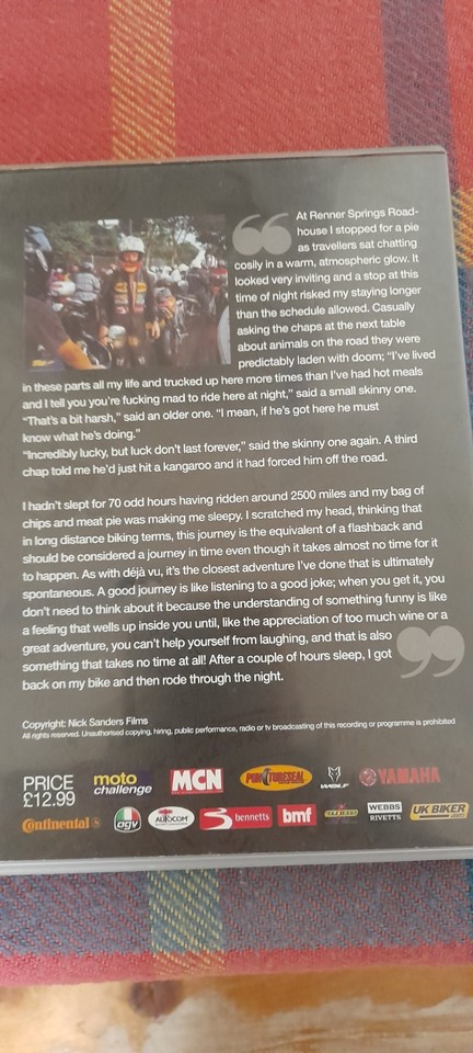 Motorcycle DVD x 4 Bundle Nick Sanders Boorman Dakar Rally,Superbike ...