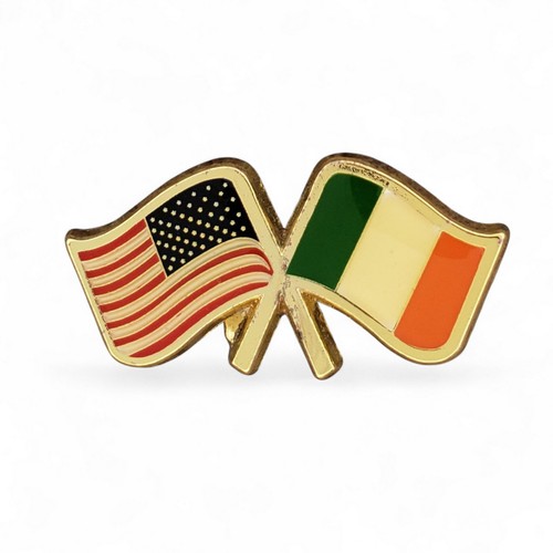 USA and Ireland Crossed Flags Friendship Lapel Pin – American Irish ...