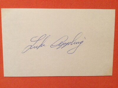 Luke Appling 🔥🔥🔥Auto 1970’s Index Card Baseball🔥🔥🔥 | eBay