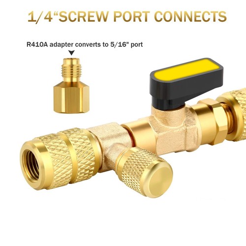 HVAC Tool AC Schrader Valve Core Remover Dual Size 1/4" and 5/16" Port ...