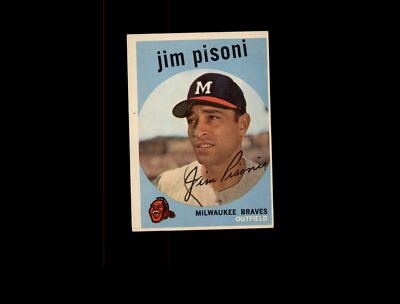 1959 Topps 259 Jim Pisoni White Back EX #D932091 | eBay