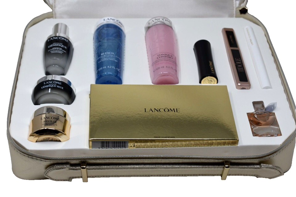 Lancome Beauty Box 2023 Holiday Blockbuster Skincare Makeup 11 pc Gift ...