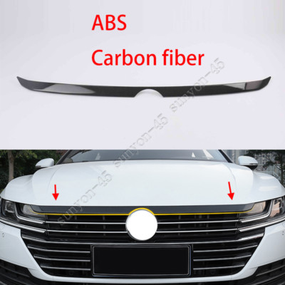 For VW Arteon 2019 2020 ABS carbon Hood Bonnet Guard Cover Molding 1P ...