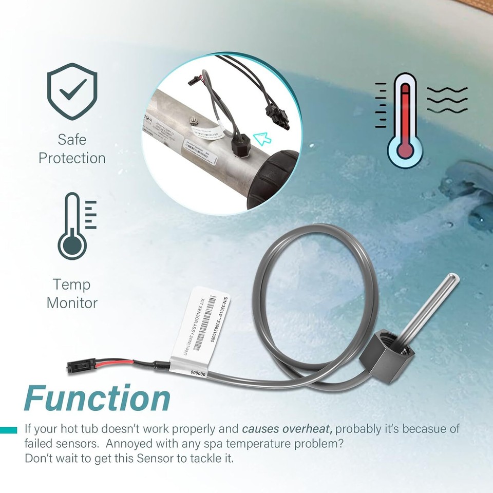 2 Pack 24" Temp/Hi Limit Sensor Fits for Balboa Spa Heater M7 System ...