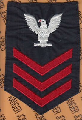 USN Navy Non Rated PO-1 E-6 rank rate ~5.75" patch N119 | eBay