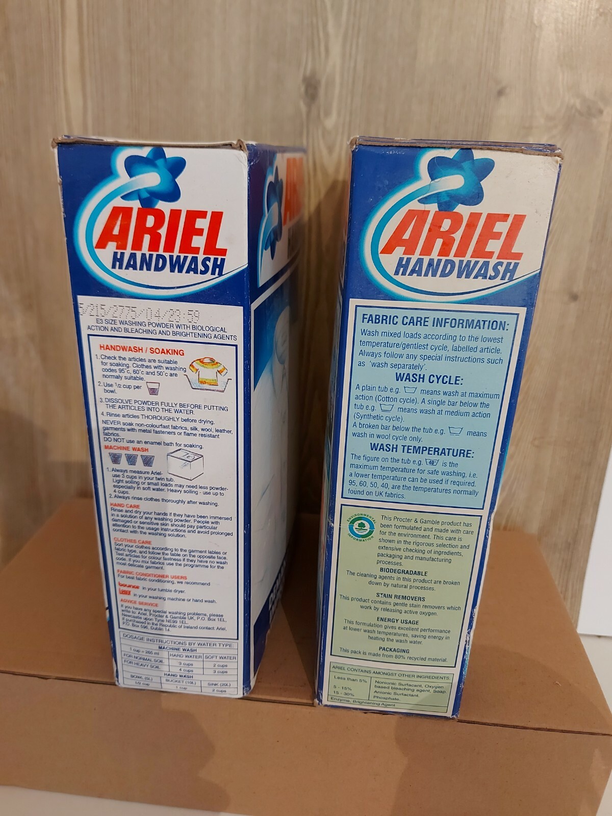 Vintage Ariel Washing Powder Packs Shop Advertising Full Unopened Box ...