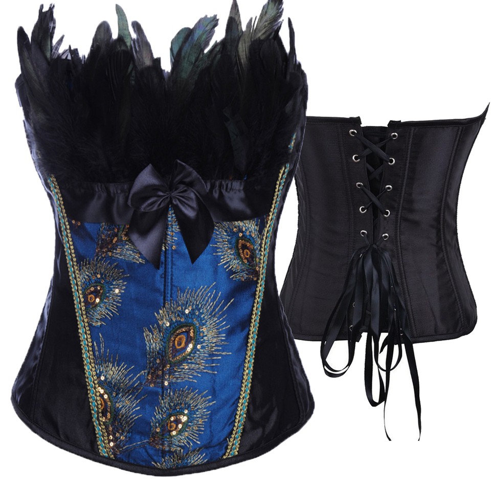 Corset Waist Training Bustier Top Cincher Basque Burlesque Lingerie ...