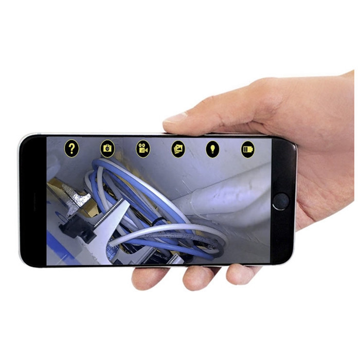 Cable Ferret 720p WiFi Glow Rod Inspection Camera Tool Wall Fish Wire ...