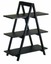 Black Wooden A Frame 3 Shelf Bookcase Storage Display Stand 3 Tier Book ...