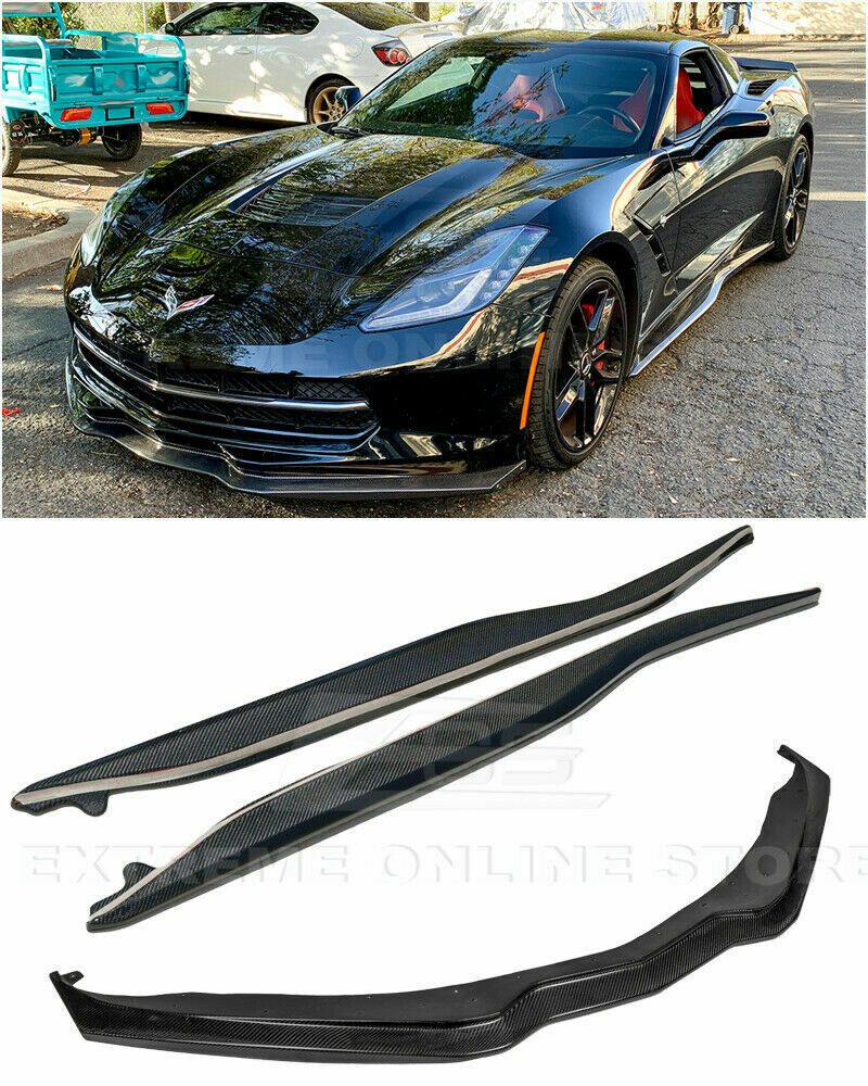 Corvette Zo6 Side Skirts EOS Carbon Fiber Rear Side Skirts Intake
