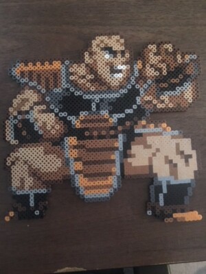 Nappa dragon ball z anime series bead Sprite design 9" x 6" | eBay