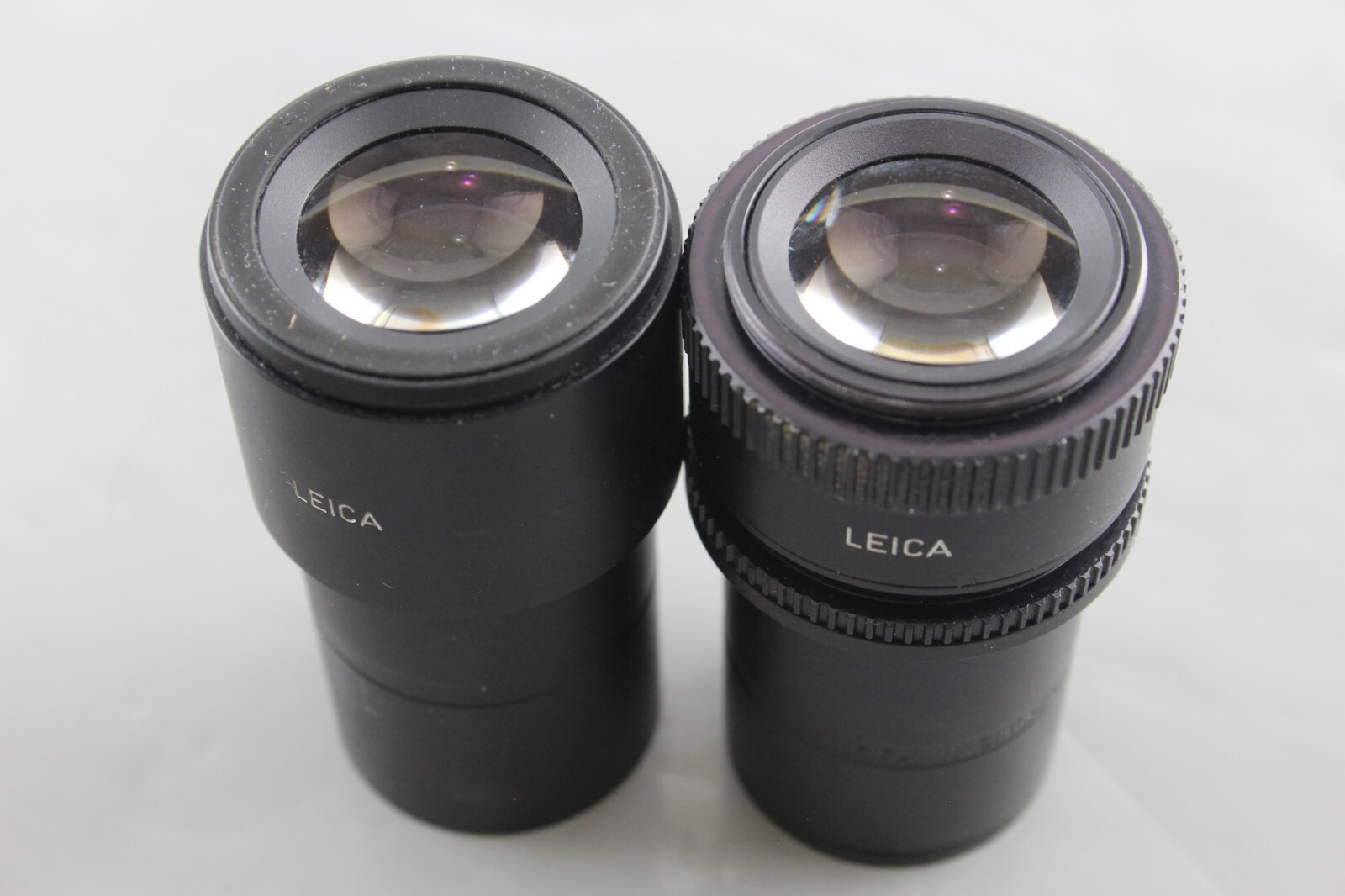 Pair Leica L Plan 10x 20 Microscope Eyepieces Linear Measurement ...