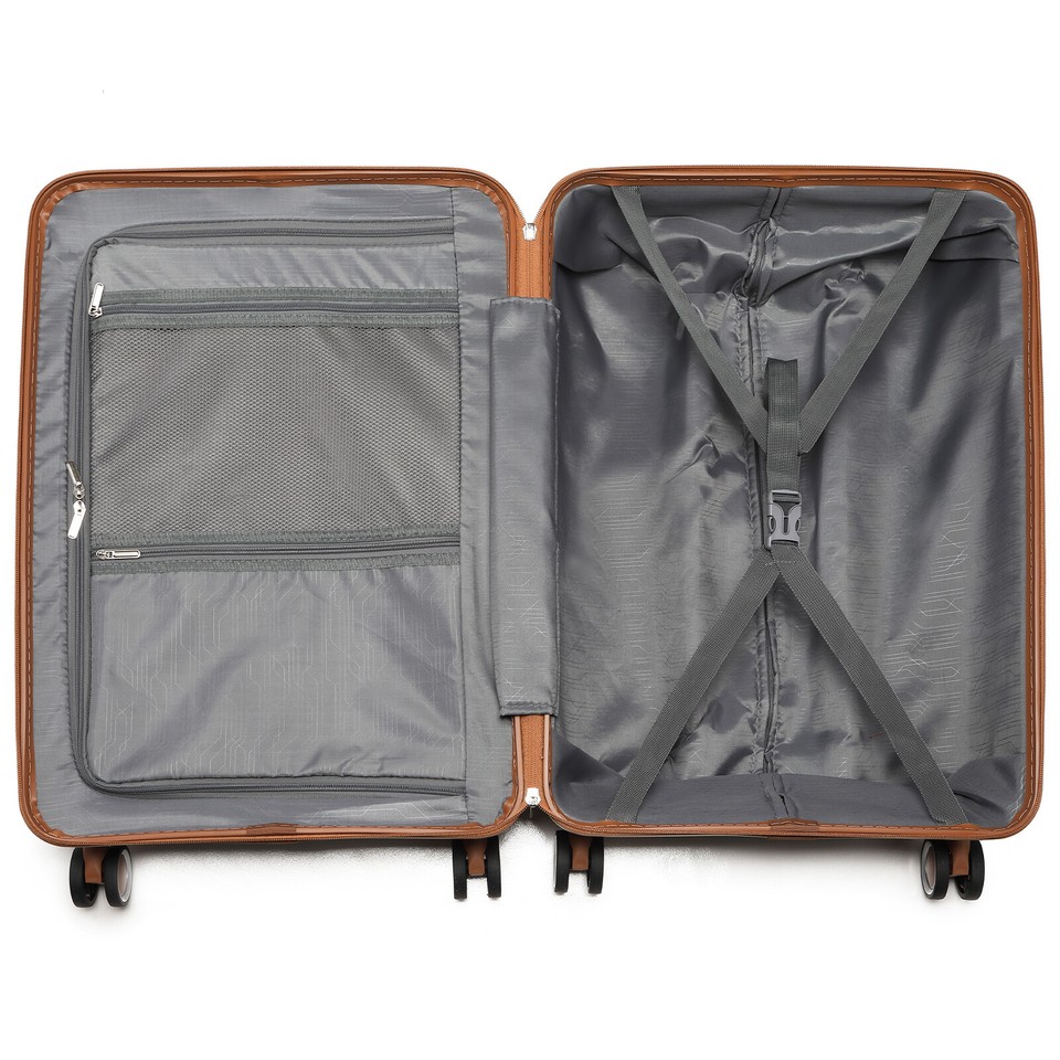 20/24/28 Inch Hard Shell PP 4 Wheels Suitcase Set Hand Cabin Luggage ...