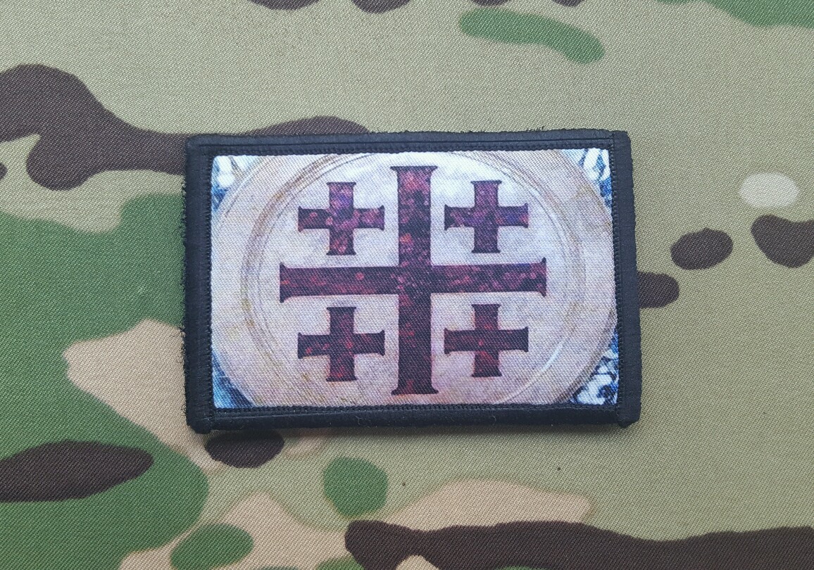 Jerusalem Cross Mosaic Patch Crusader Christian Catholic Infidel | eBay