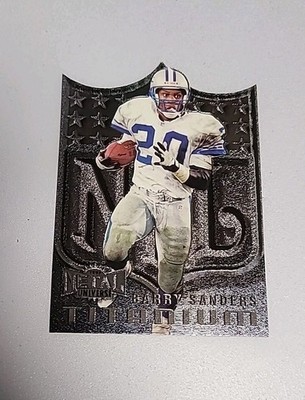 BARRY SANDERS 1997 SKYBOX METAL UNIVERSE TITANIUM DIE-CUT #1 | eBay