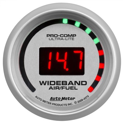 Auto Meter Air/Fuel Ratio Gauge 4379; Ultra-Lite Wideband 2-1/16 in ...