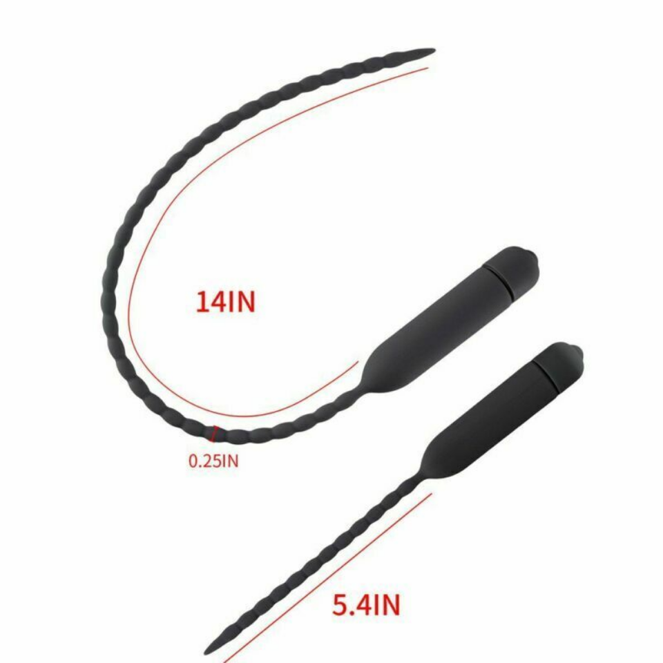 10 Mode Soft Silicone for Male Tube Urethral Stretching Dilator ...