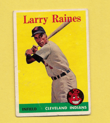 1958 Topps Larry Raines #234 Cleveland Indians VG- FREE SHIPPING | eBay