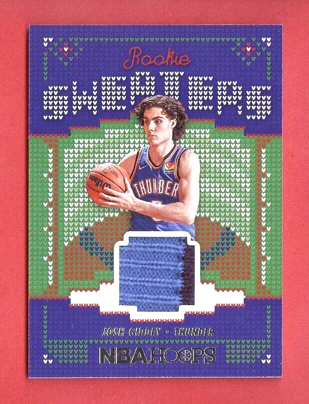 2021-22 PANINI NBA HOOPS Josh Giddy SP 2-COLOR ROOKIE SWEATERS CHASE ...