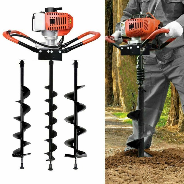 52CC Post Hole Digger Gas Powered Earth Auger Borer Machine / Auger ...