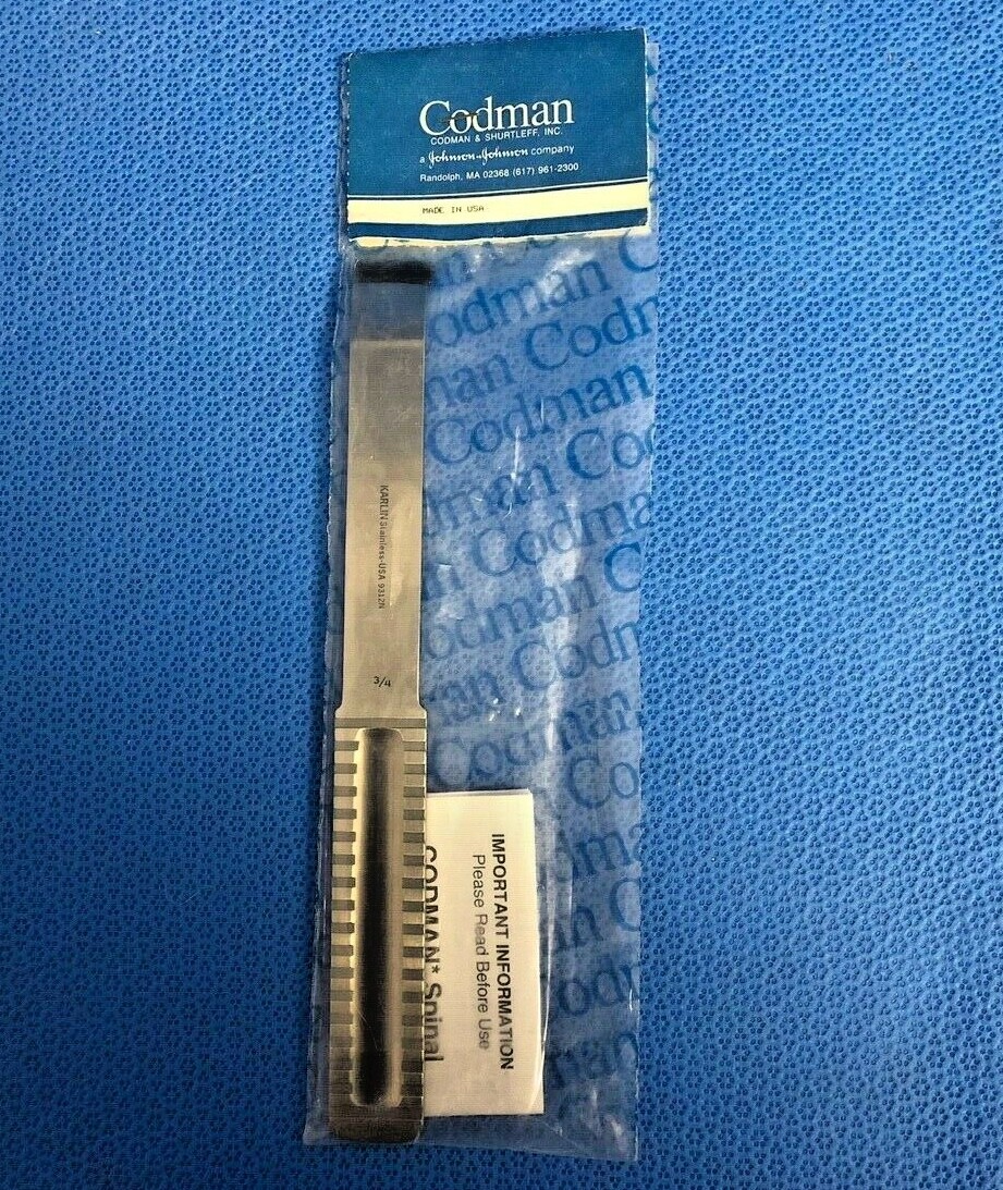 Codman SSI 46-3085 Karlin Stiletto Curved Chisel 3/4" Orthopedic Spine ...