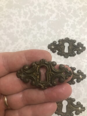 RARE 19th CENTURY GILDED PERIOD FANCY VICTORIAN KEYHOLE ESCUTCHEON ...