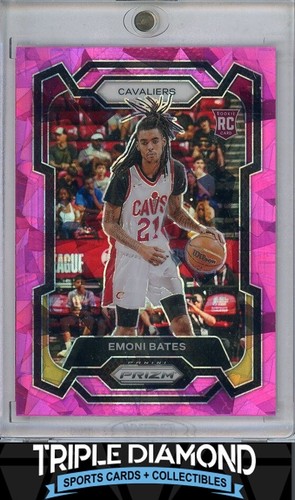 2023-24 Panini Prizm Emoni Bates Rookie RC Pink Cracked Ice Prizm K152 ...