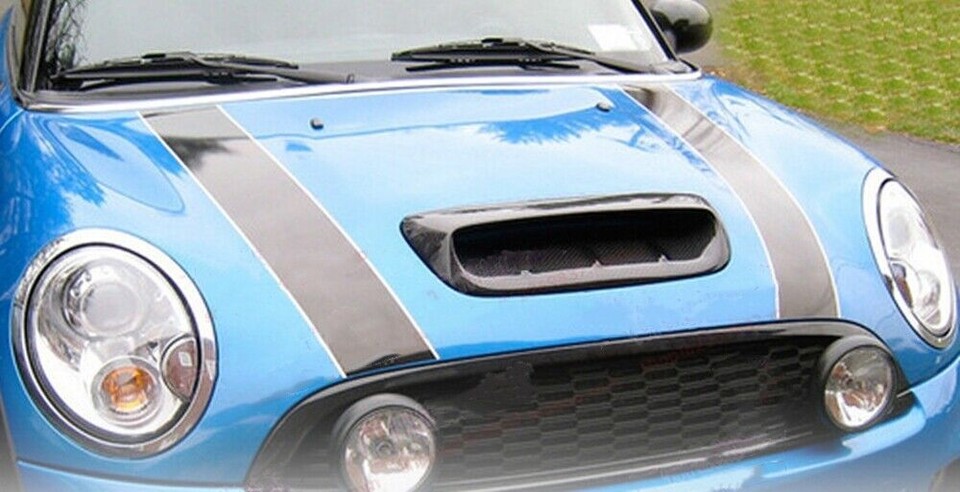 Carbon Fiber Hood Bonnet Scoop Air Vent for 2002-2006 2003 Mini Cooper ...