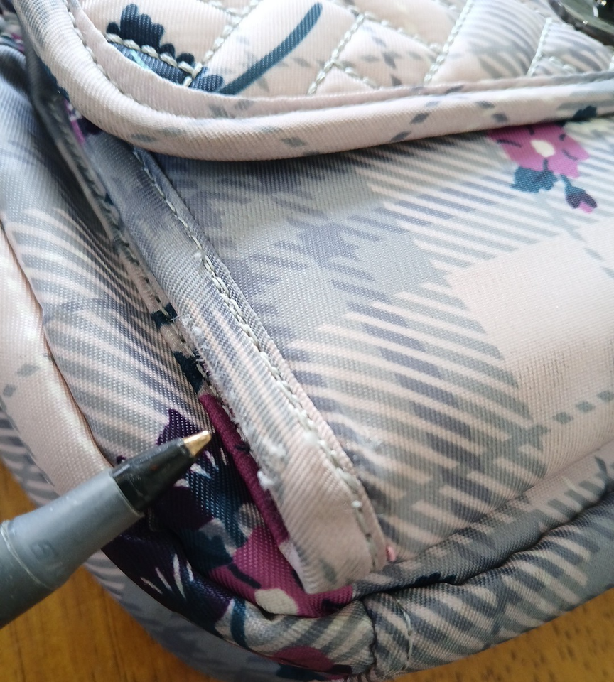 LUG Switch Convertible Crossbody/Waist Bag Plaid Floral Gray Pink Turn ...