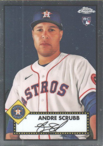 2021 Topps Chrome Platinum Anniversary Baseball #134 Andre Scrubb RC | eBay