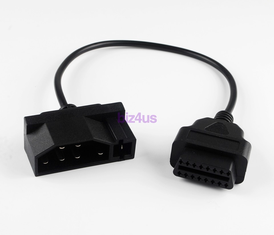 For Ford 7 Pin OBD1 to OBD2 Cable Adapter Code Reader Scanner Engine ...