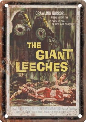 The Giant Leeches Movie Poster 12" X 9" Reproduction Metal Sign IC58 | eBay