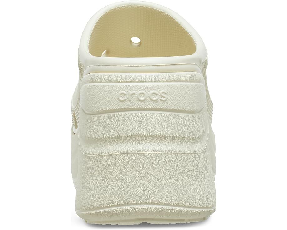 NEW! CROCS SIREN PLATFORM CLOGS Heeled Beige Bone High Heel Platform ...