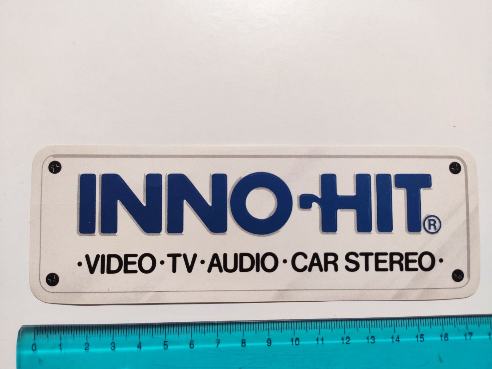 Adhesive Anthem Hit Video TV Stereo Sticker Autocollant Vintage 80s ...