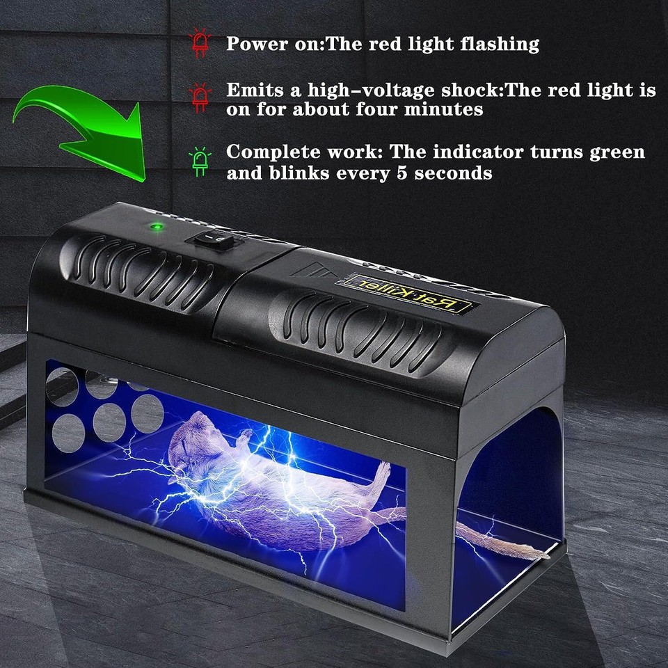 Electronic Mouse Trap Mice Rat Killer Pest Victor Control Electric ...