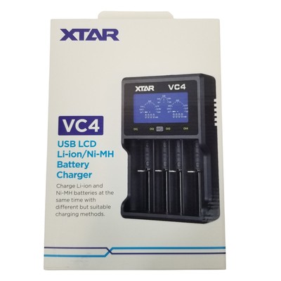 XTAR VC4 USB LCD Charger for Lithium-ion and Ni-MH Batteries | eBay