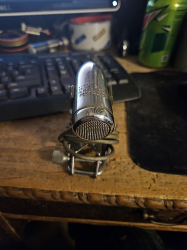 VINTAGE USED 1950'S ELECTRO-VOICE 924 CRYSTAL BULLET MIC W/ STAND HARP ...