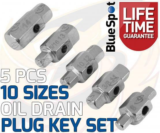Drain Plug Key Set 5pc Double Ended Oil Sump Axle Gearbox Drain Plug ...