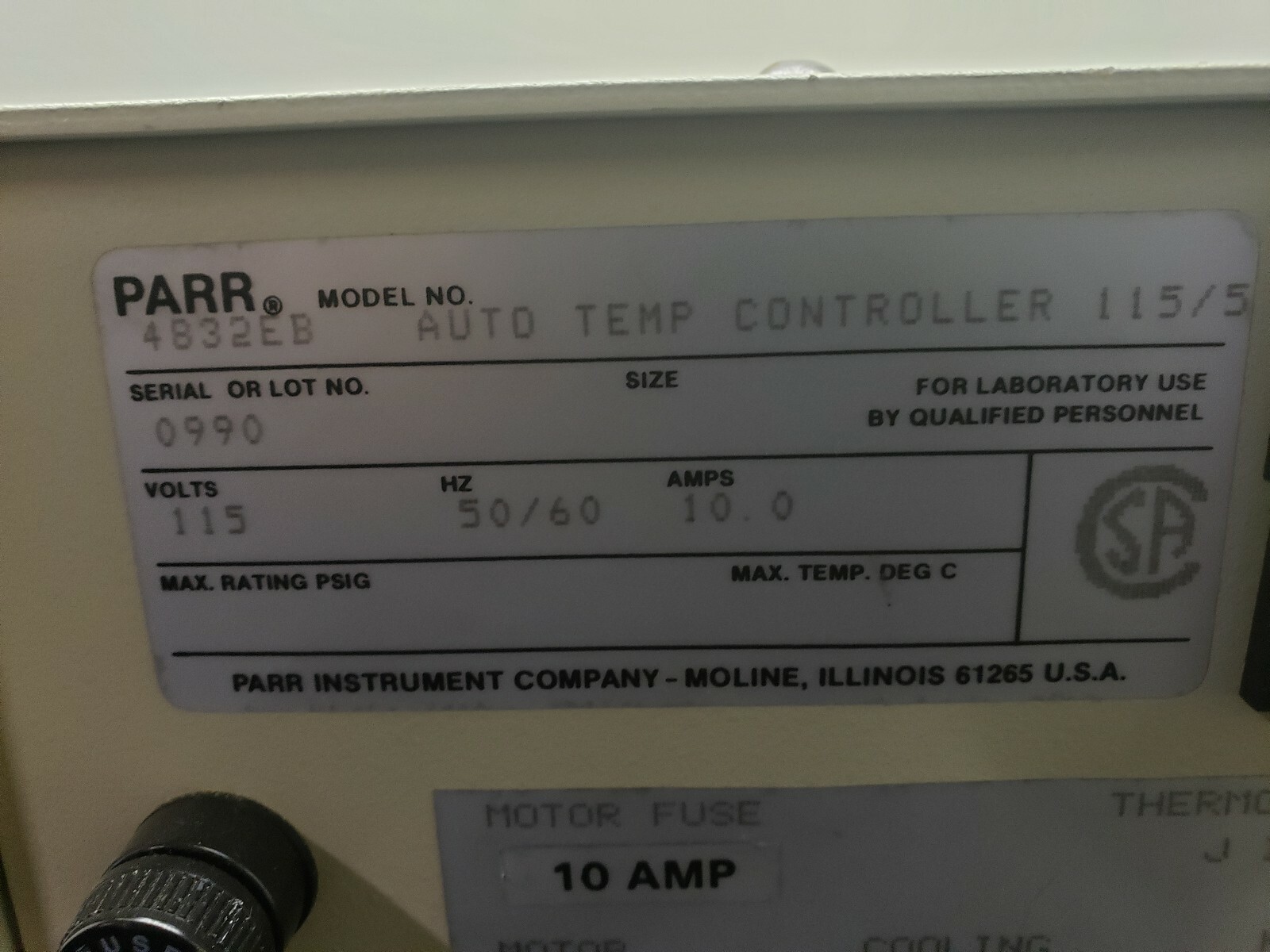 PARR 4832EB AUTO TEMPERATURE CONTROLLER ☆Tested☆ | eBay