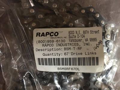 Rapco Carbide Chainsaw Saw Chain Fit any 18" Bar, .404 Pitch, .080 ...