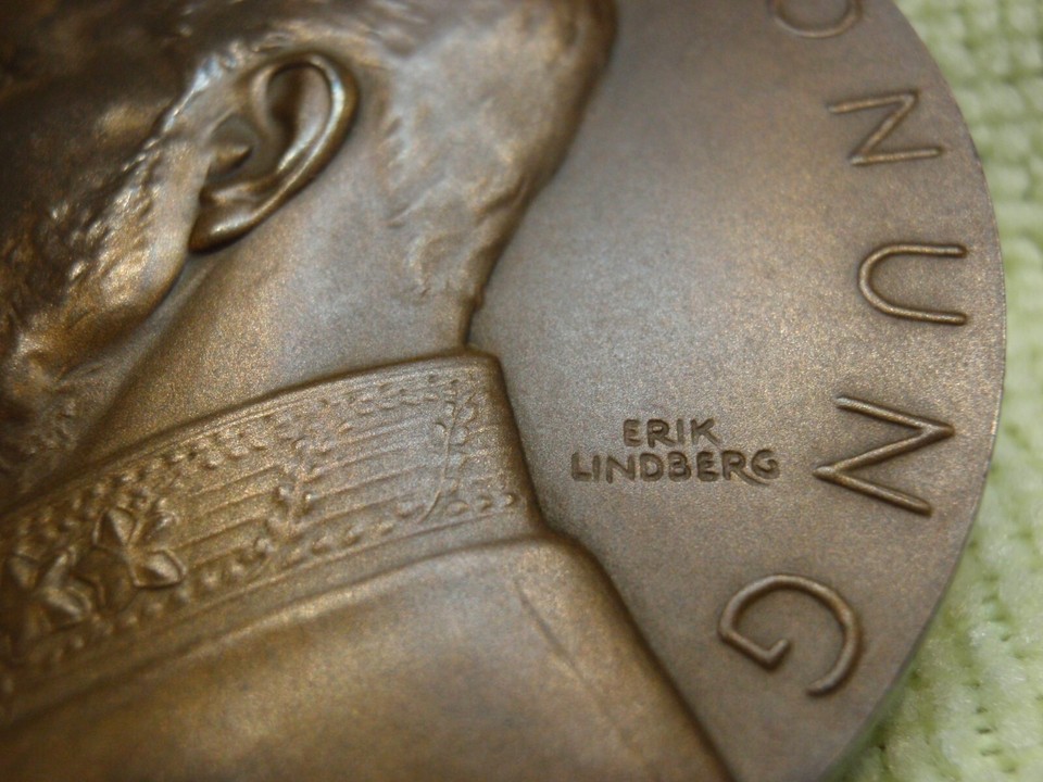 Sweden WW1 Medal Gustav V, Baltic Exhibition 1914 Bronze by Erik Lindberg 60mm | eBay